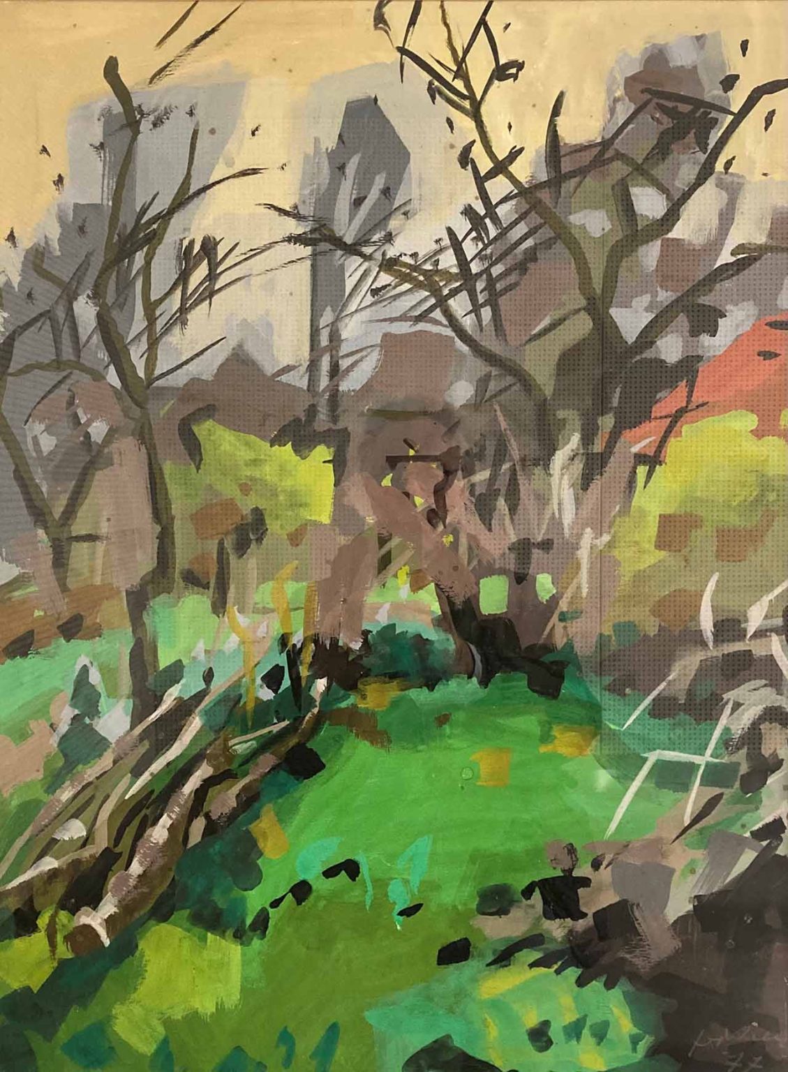 Jan van der Zee - Tuin met bomen | Galerie LYTS